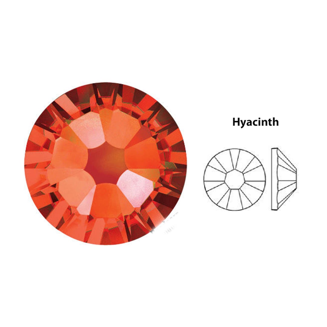 Swarovski Crystal Rhinestones: Hyacinth Flatback Beads (144 Pc) - Etsy