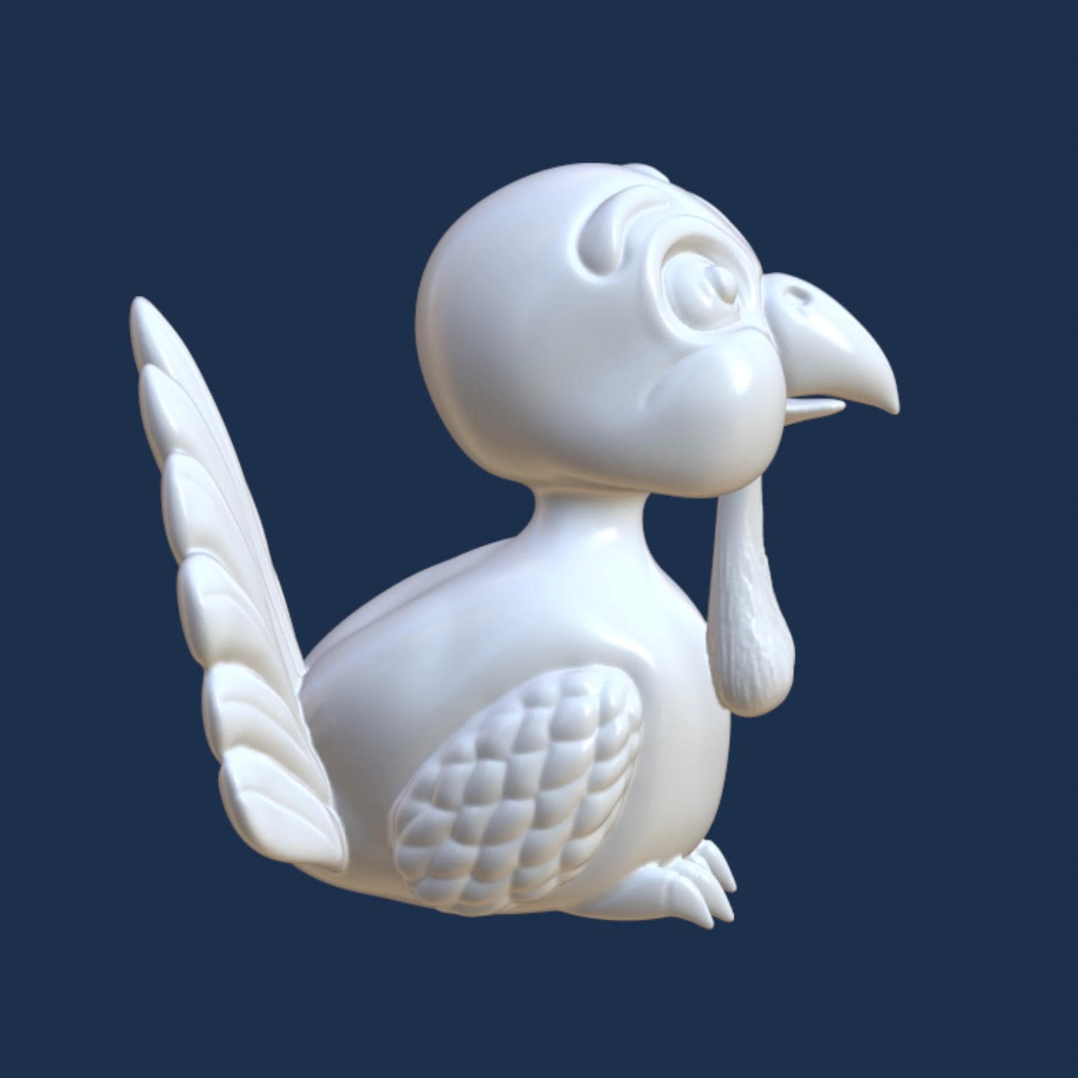 Cute Turkey STL, 3D Digital File for 3D Printing, Turkey, Thanksgiving ...