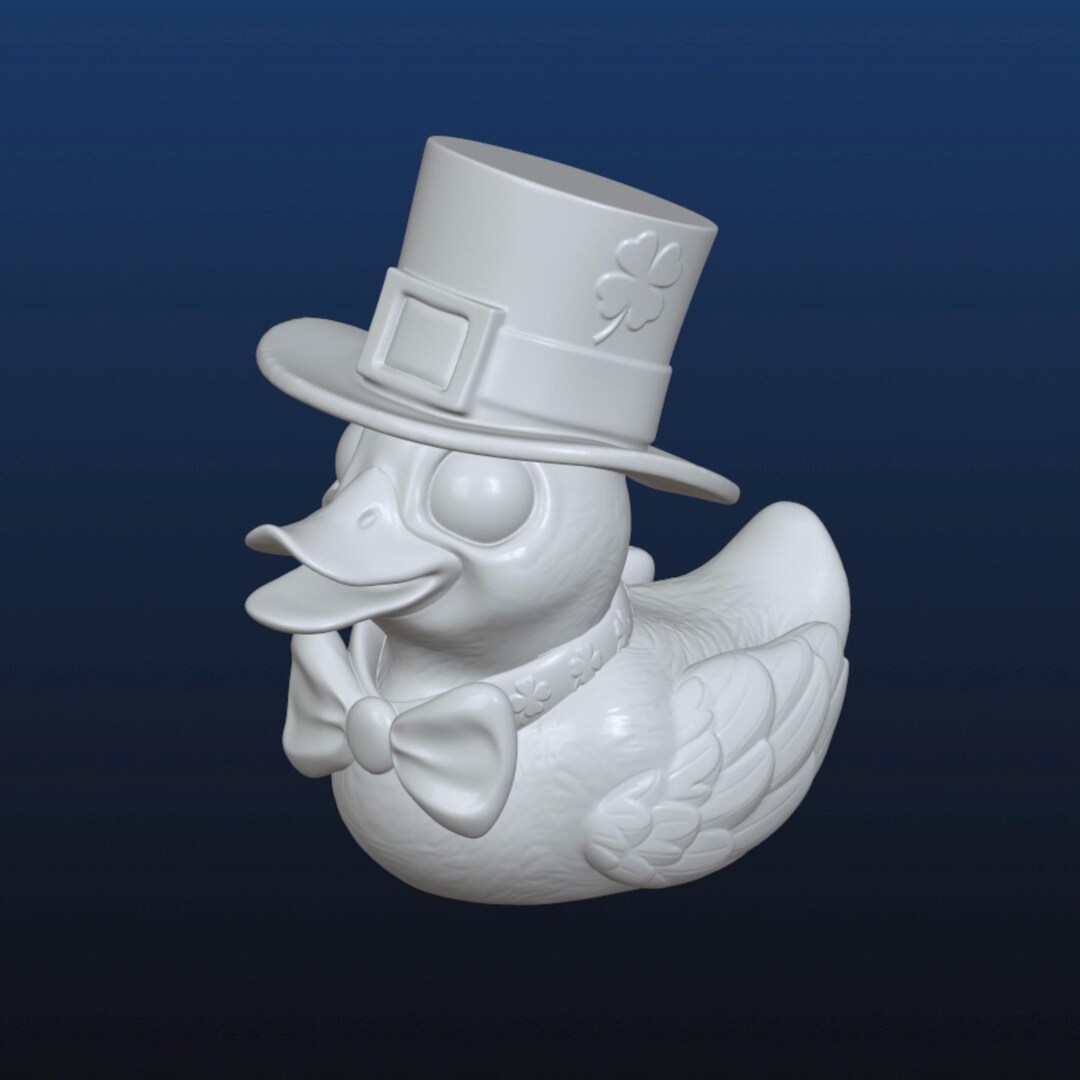 St. Patrick's Duck STL, 3D Digital File for 3D Printing, Rubber Ducky ...