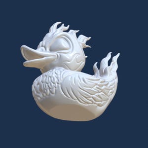 Fire Duck STL, 3D Digital File for 3D Printer, Rubber Ducky, Fire Ducky ...