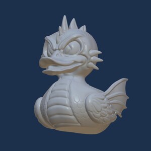 Dragon Duck STL, 3D Digital File for 3D Printer, Rubber Ducky, Dragon ...
