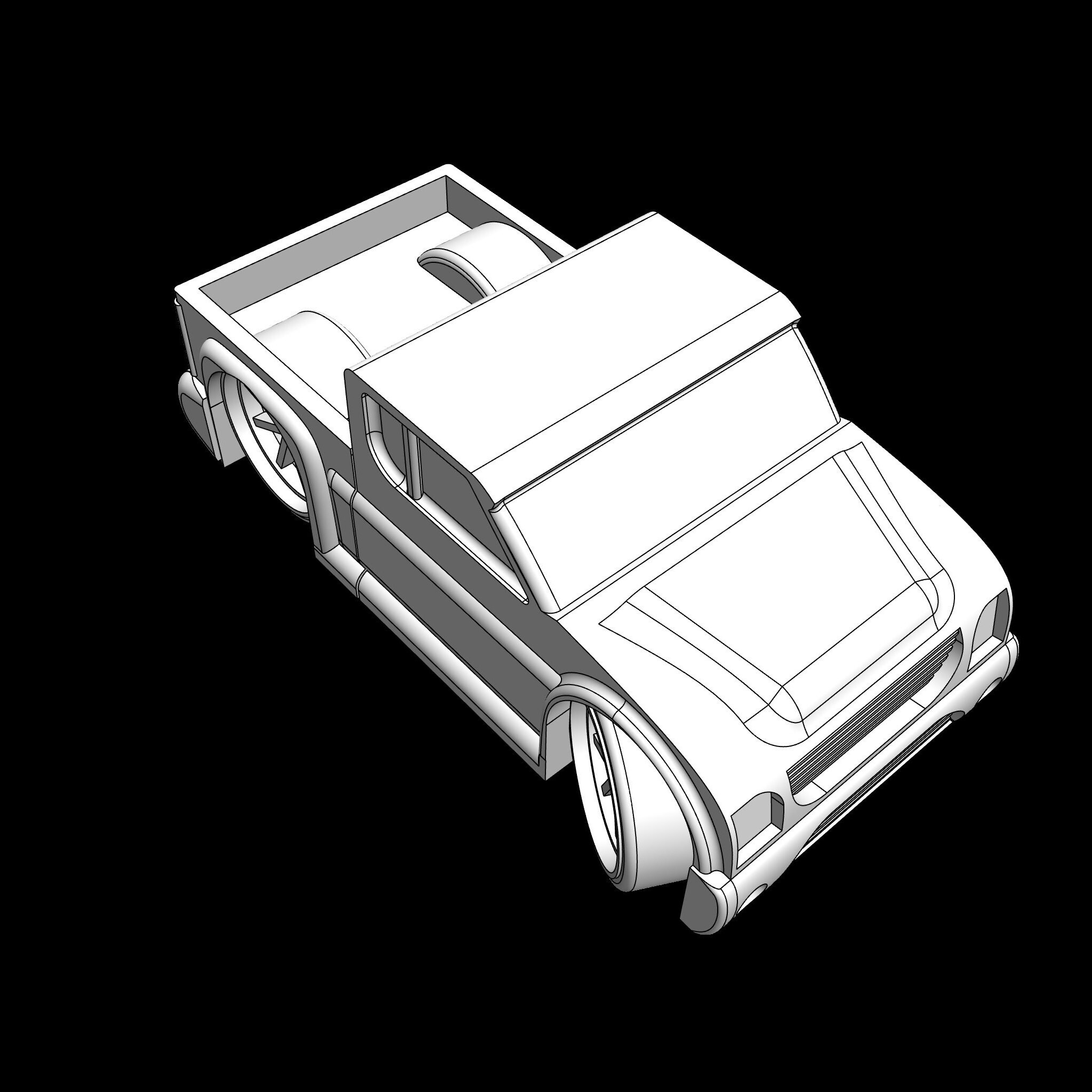 Mini Truck, Truck STL, 3D Asset, 3D Digital File for 3D Printer ...