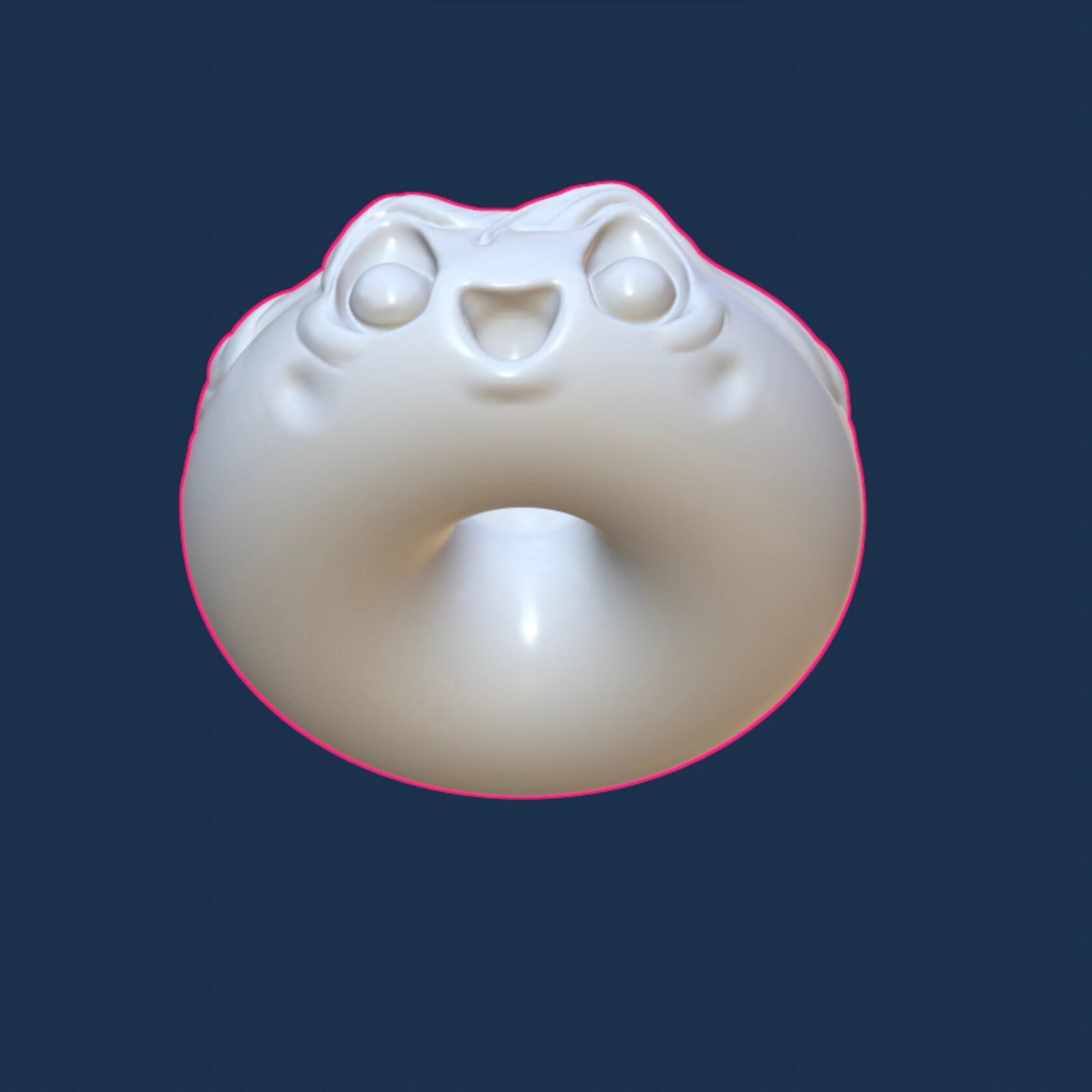 Cartoon Donut, STL File, 3D Digital File for 3D Printing, Cute Donut ...