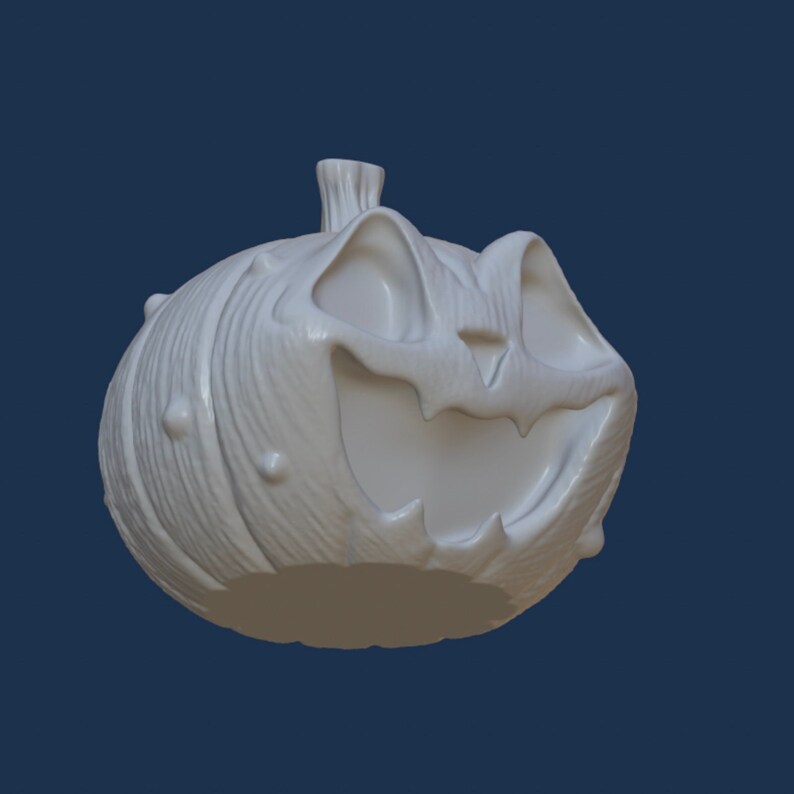 Pumpkin STL, 3D Digital File, STL, Original Design, Halloween STL File ...