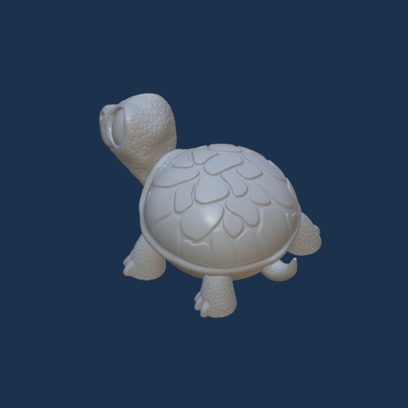Cute Turtle, Cartoon Tortoise, STL File, Digital File for 3D Printing ...