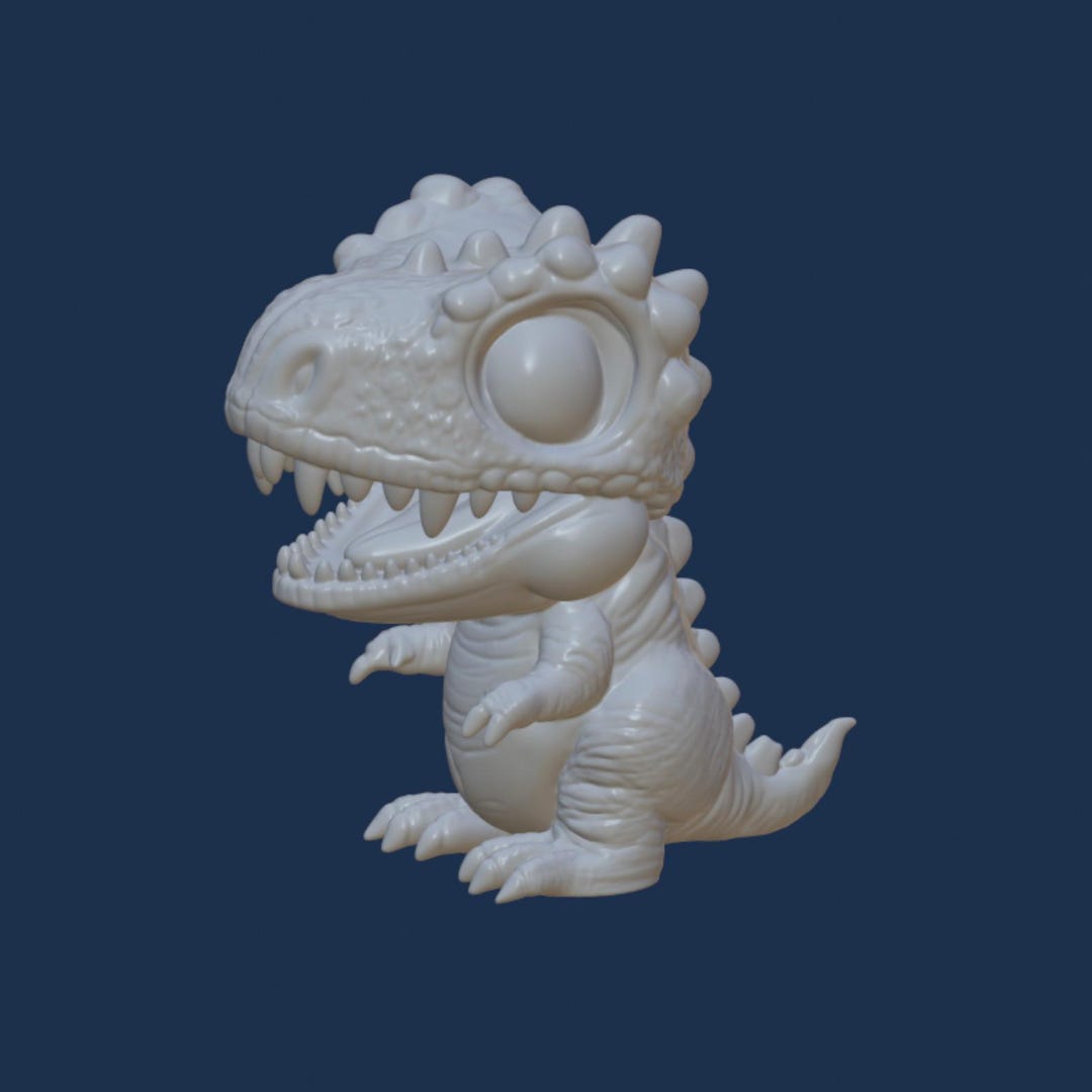 Baby T-rex STL, 3D Digital File for 3D Printing, Cute T-rex Dinosaur ...