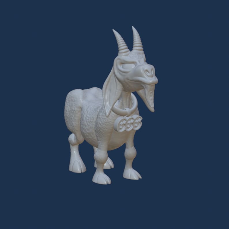 Devil Goat, STL File, 3D Digital File for 3D Printing, Comical, Unique ...