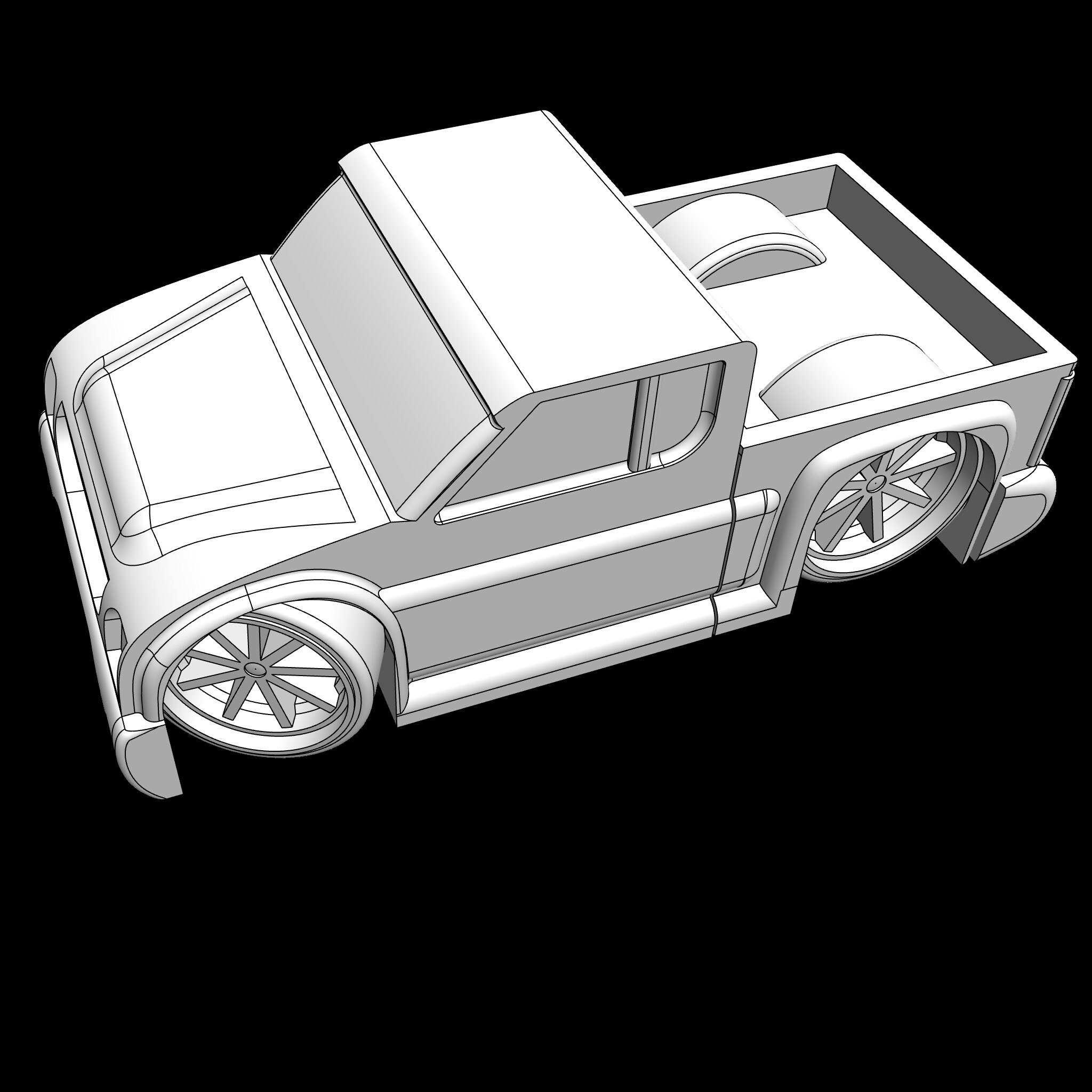 Mini Truck, Truck STL, 3D Asset, 3D Digital File for 3D Printer ...