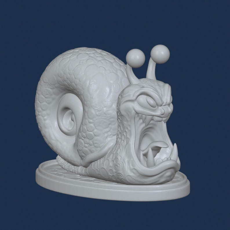 Crazy Snail STL, 3D Digital File for 3D Printing, Snail Fantasy ...