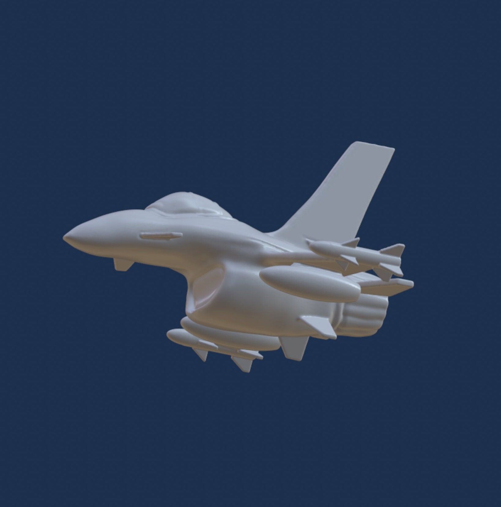 Cartoon Fighter Jet, Airplane STL, 3D STL File for 3D Printer, Original ...