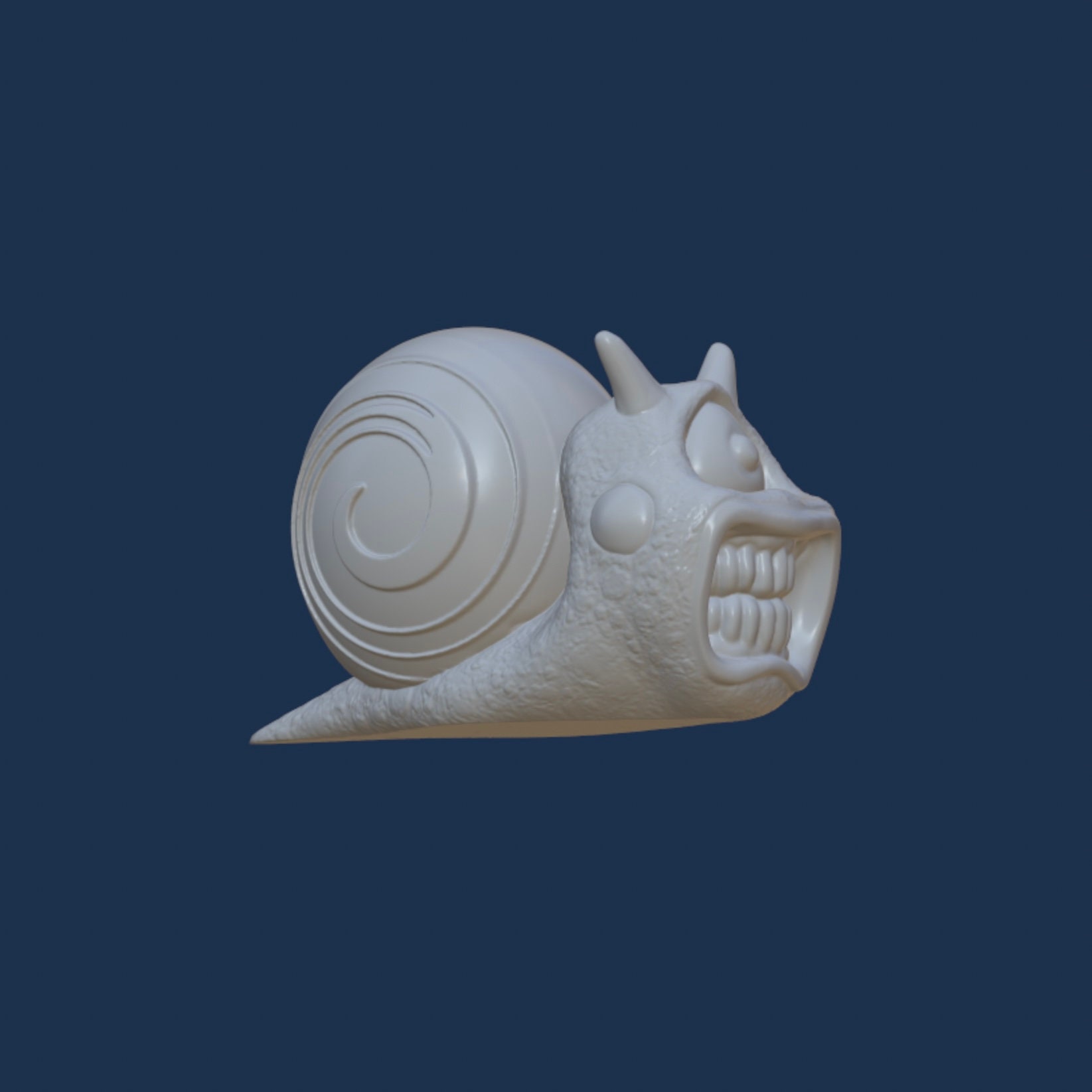 One-eyed Snail, STL File, Digital File for 3D Printing, Snail Cartoon ...
