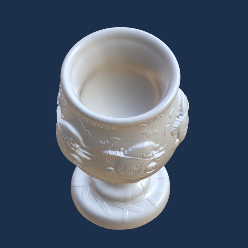 Halloween Goblet STL, 3D Digital File for 3D Printing, Ghosts, Bats and ...