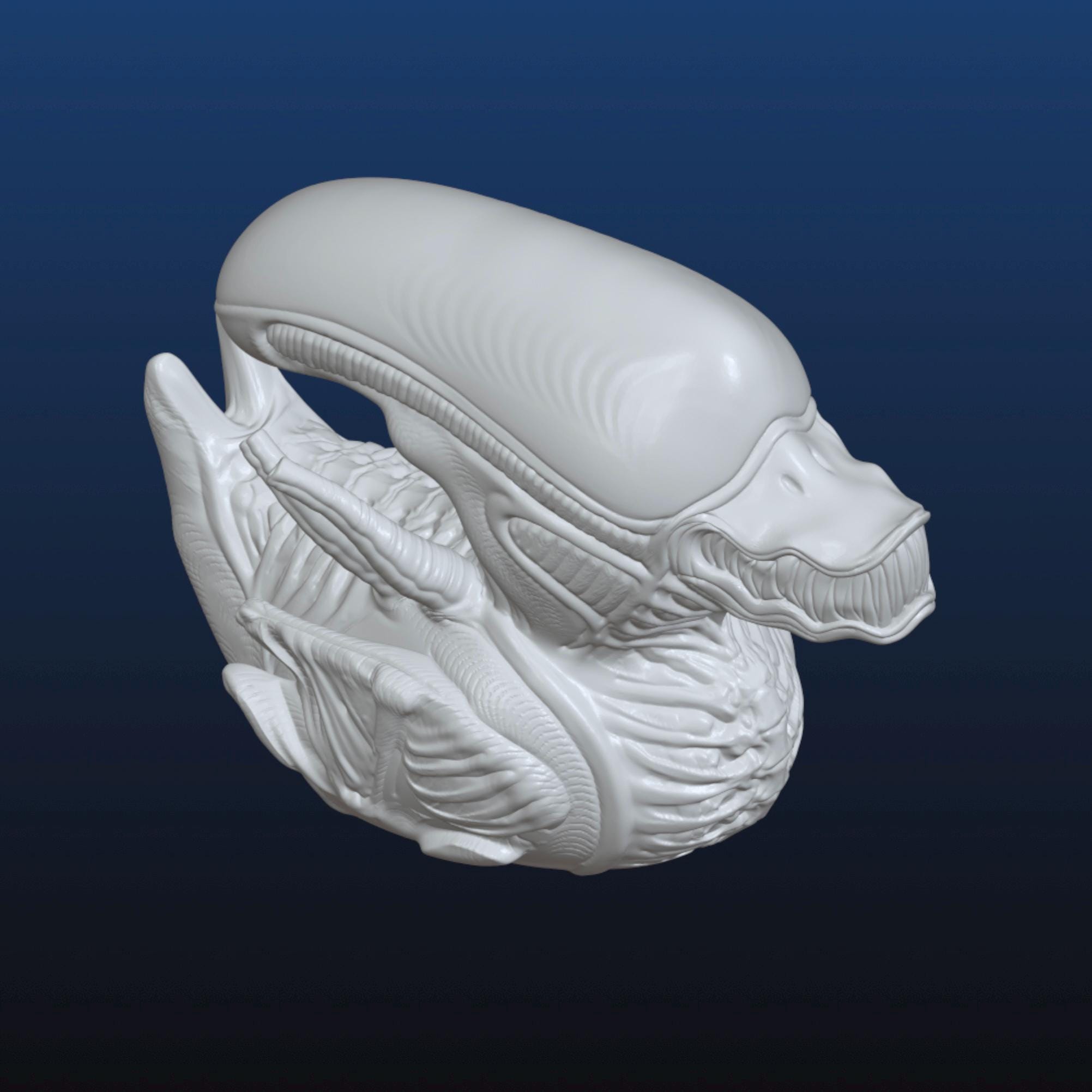 Xenomorph Duck STL, 3D Digital File for 3D Printing, Alien Duck ...