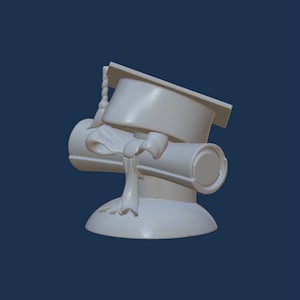 Cap and Diploma 3D Print File, Graduation Theme STL, 3D Digital File ...