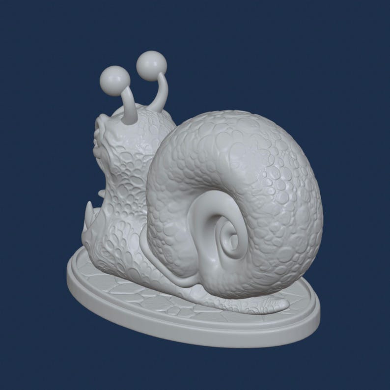Crazy Snail STL, 3D Digital File for 3D Printing, Snail Fantasy ...