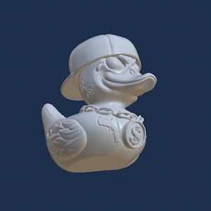 Gangster Duck STL, 3D Digital File for 3D Printer, Rubber Ducky, Duck ...