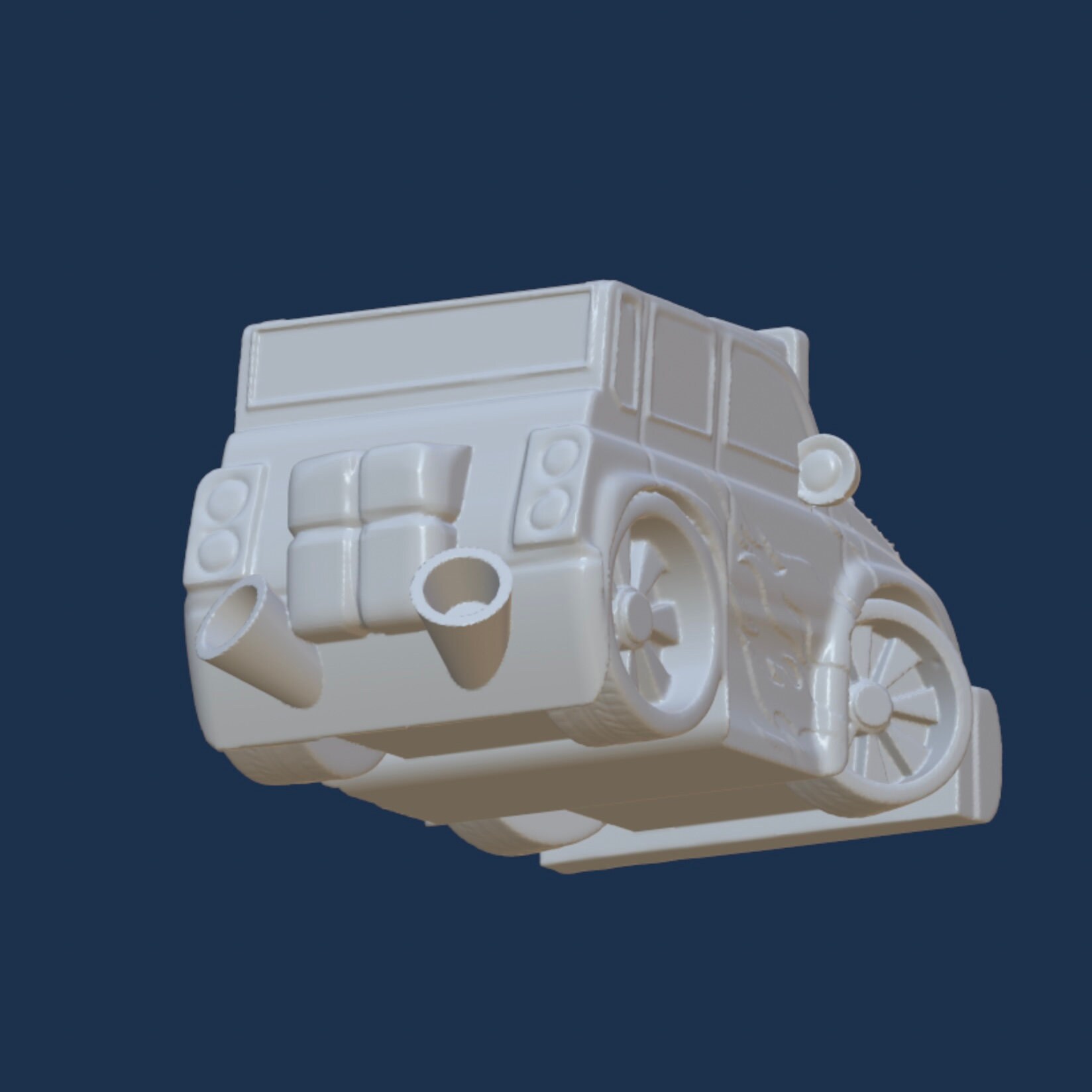 Hot Rod SUV, Cartoon SUV, 3D STL File for 3D Printing, Original Design ...
