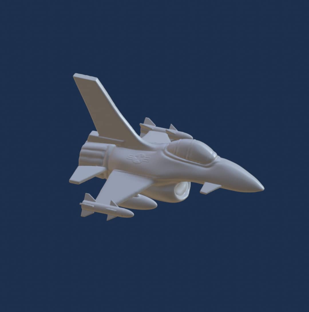 Cartoon Fighter Jet, Airplane STL, 3D STL File for 3D Printer, Original ...