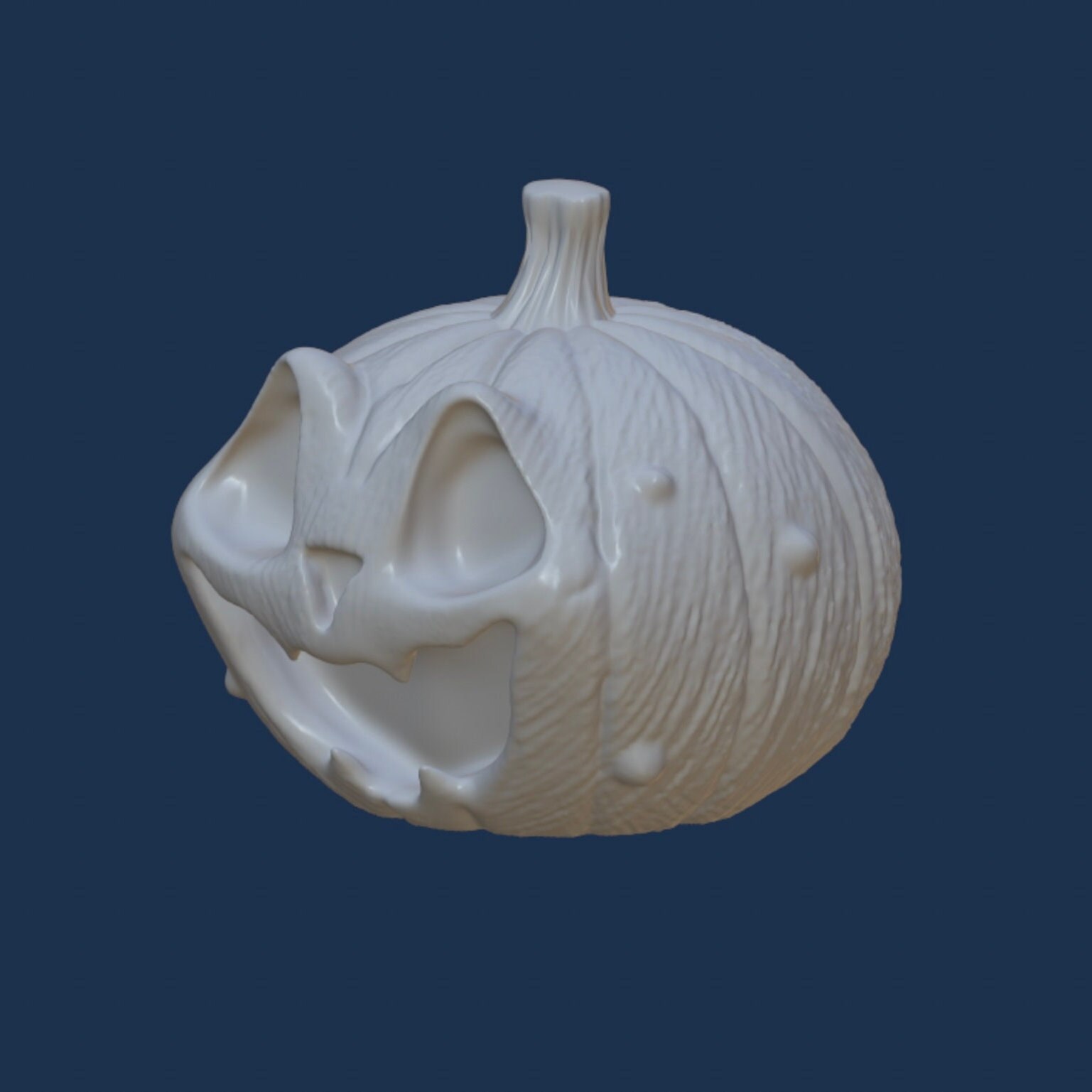 Pumpkin STL, 3D Digital File, STL, Original Design, Halloween STL File ...