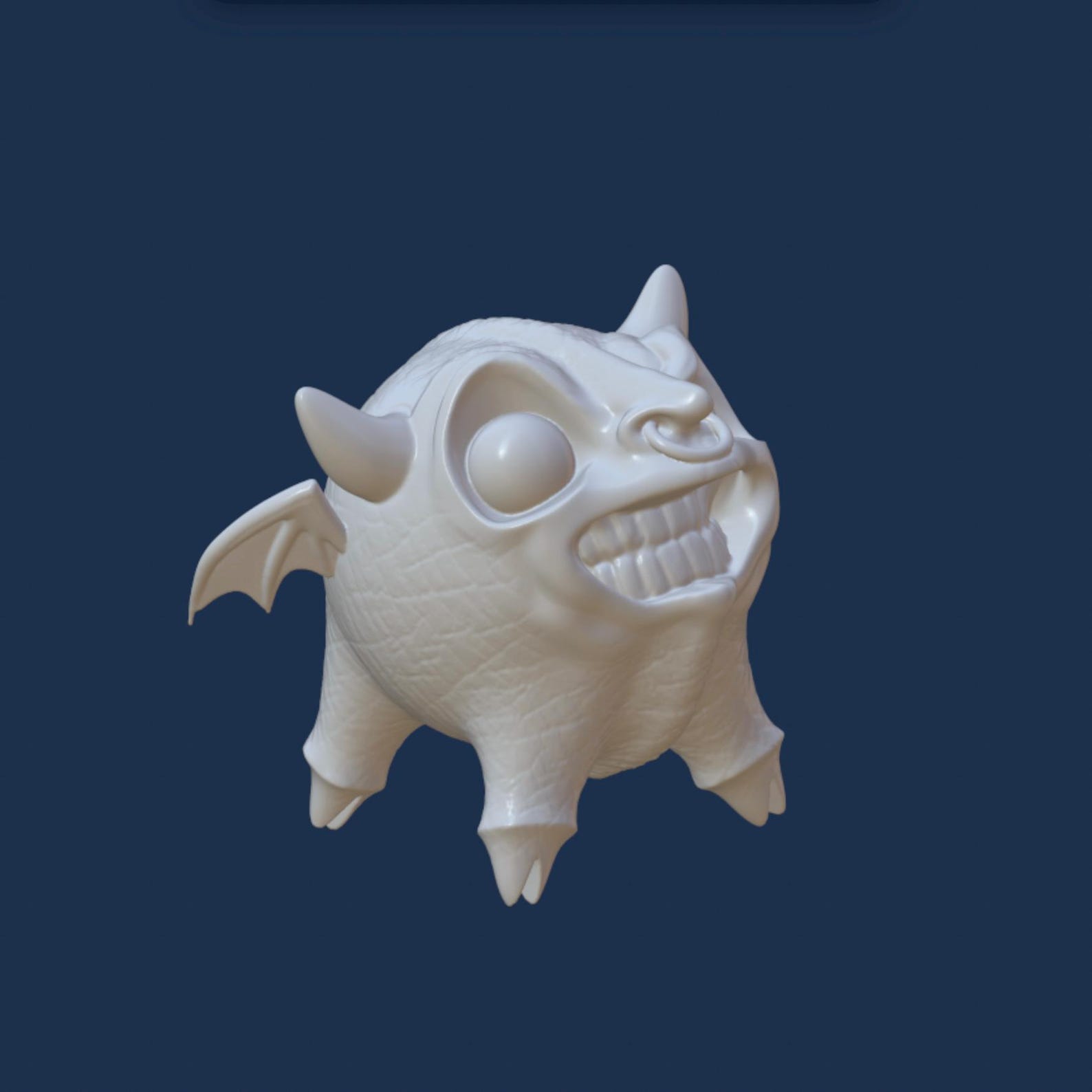 Demon Pig STL, 3D Digital File for 3D Printer, Demon Pig, Pig With ...