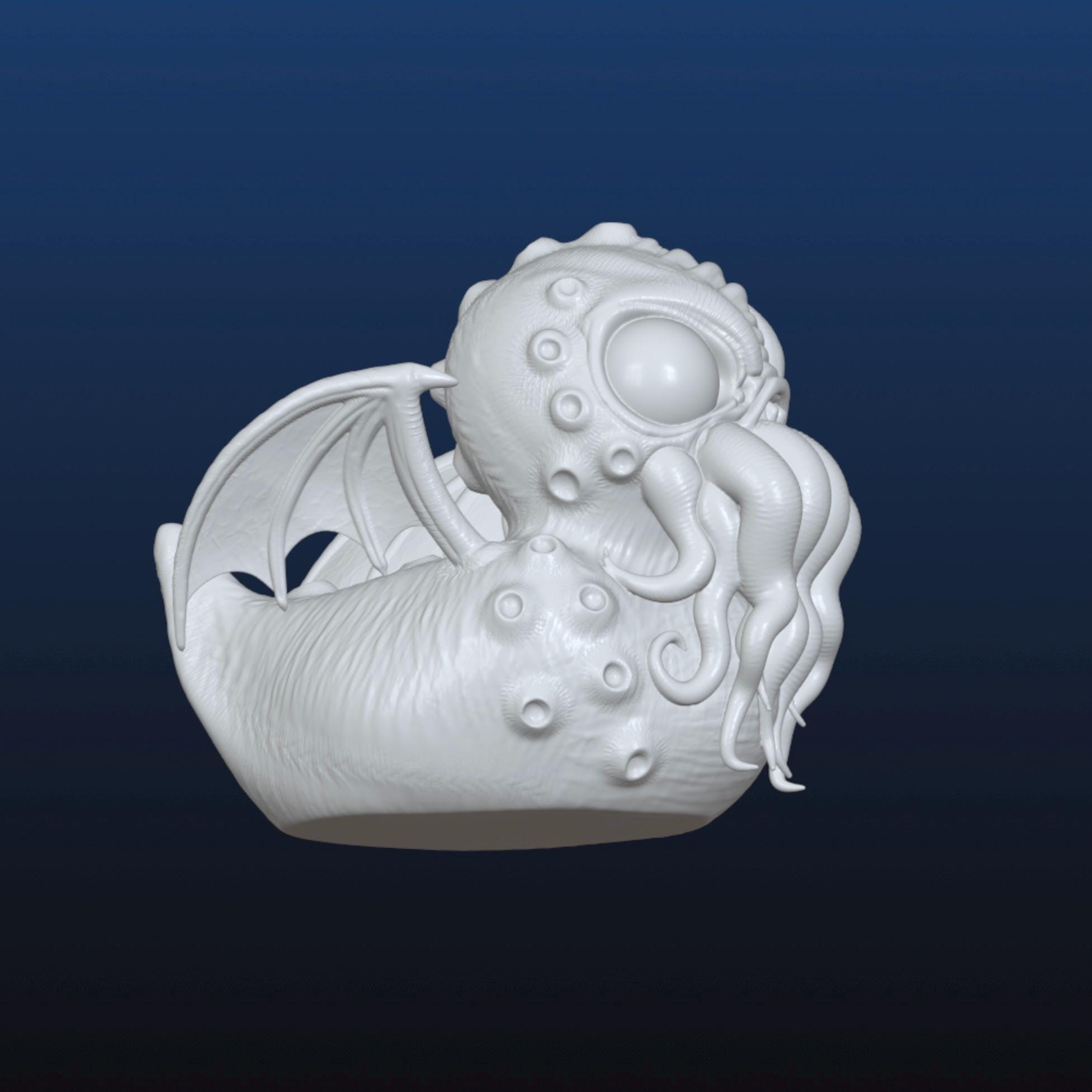 Cthulhu Duck STL, 3D Digital File for 3D Printing, Rubber Ducky ...