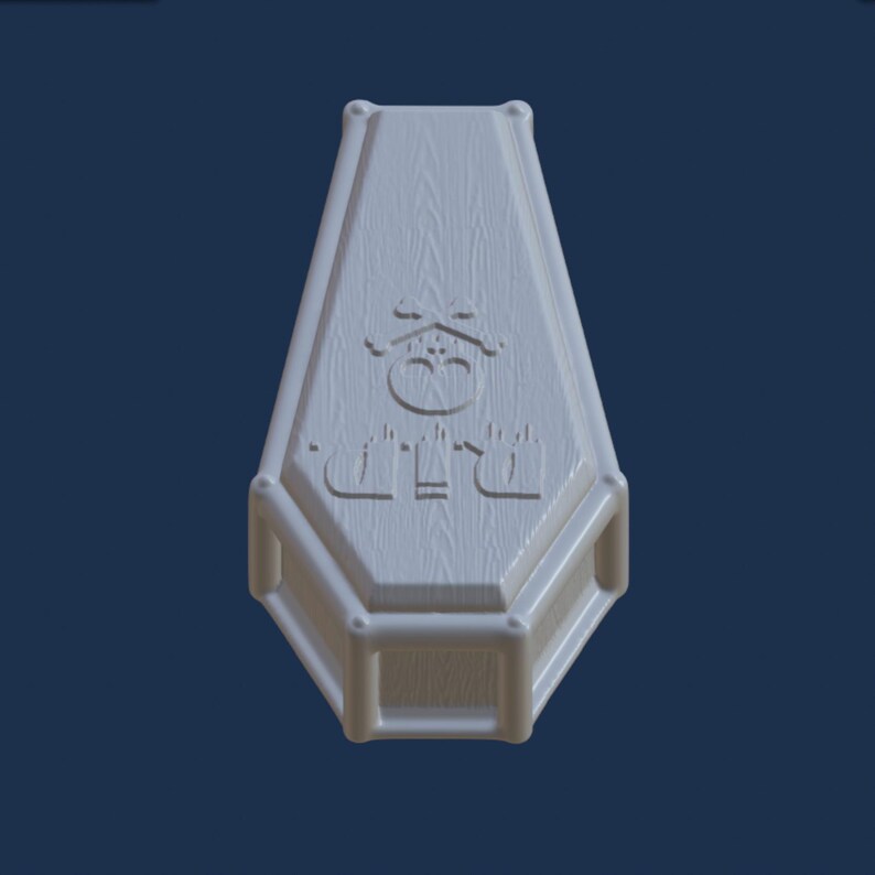 Coffin STL, RIP and Skull Design on Coffin, 3D STL Digital File for 3D ...