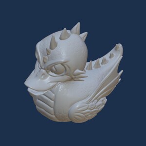 Dragon Duck STL, 3D Digital File for 3D Printer, Rubber Ducky, Dragon ...
