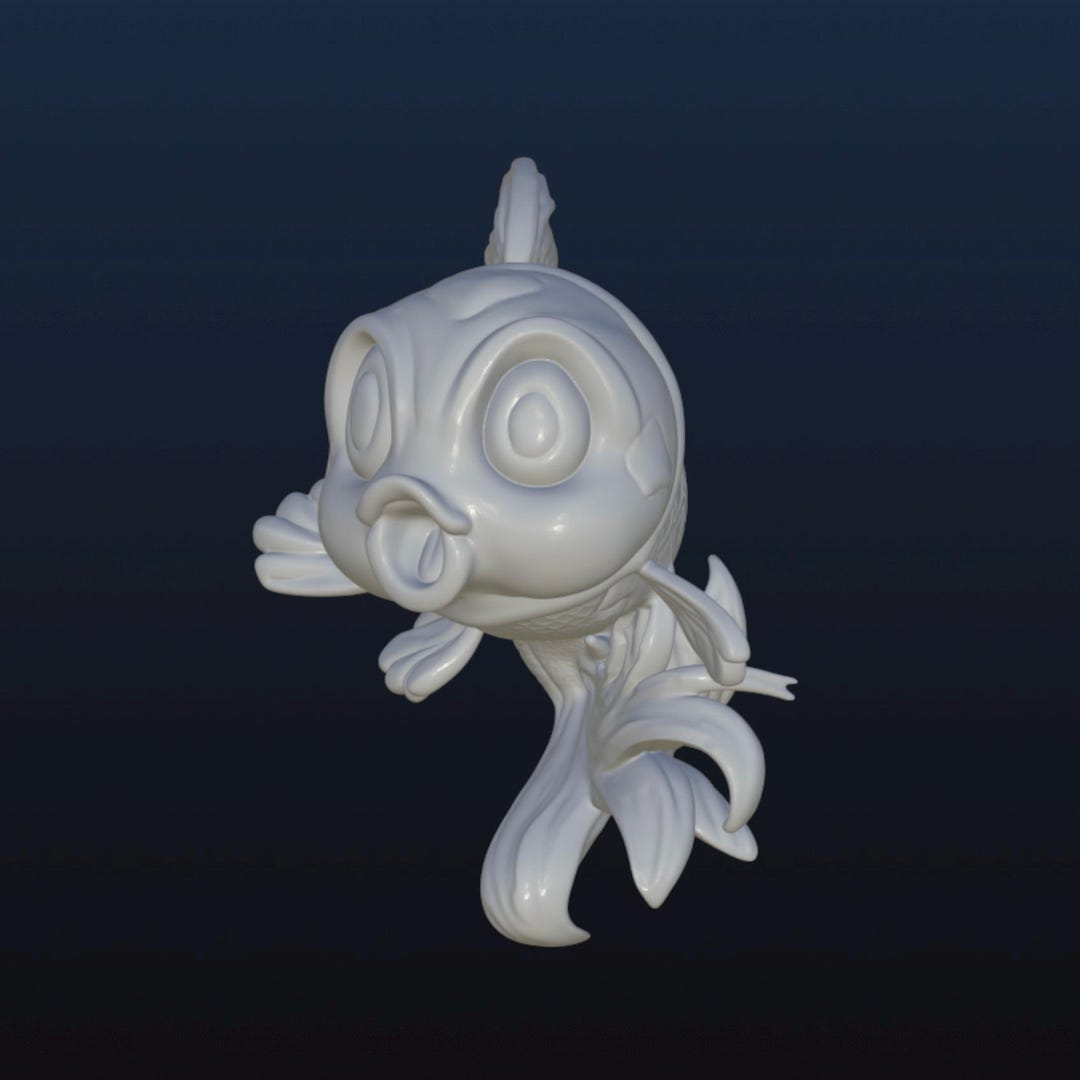 Cute Koi Fish STL, 3D Digital File for 3D Printing, Cute Baby Koi ...