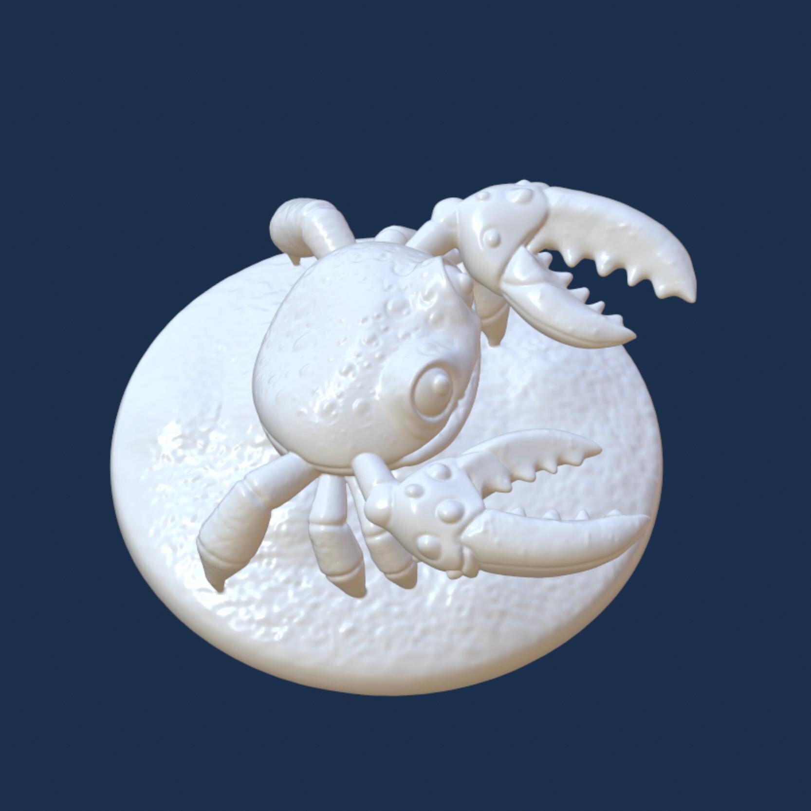 Cute Crab STL, 3D Digital File for 3D Printing, Crabby the Crab, Crab ...