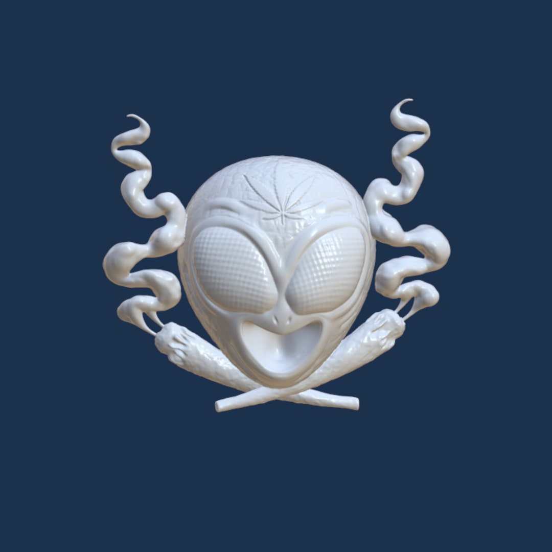 Alien Smoke Character, STL File for 3D Printing, Alien, Alien Head - Etsy