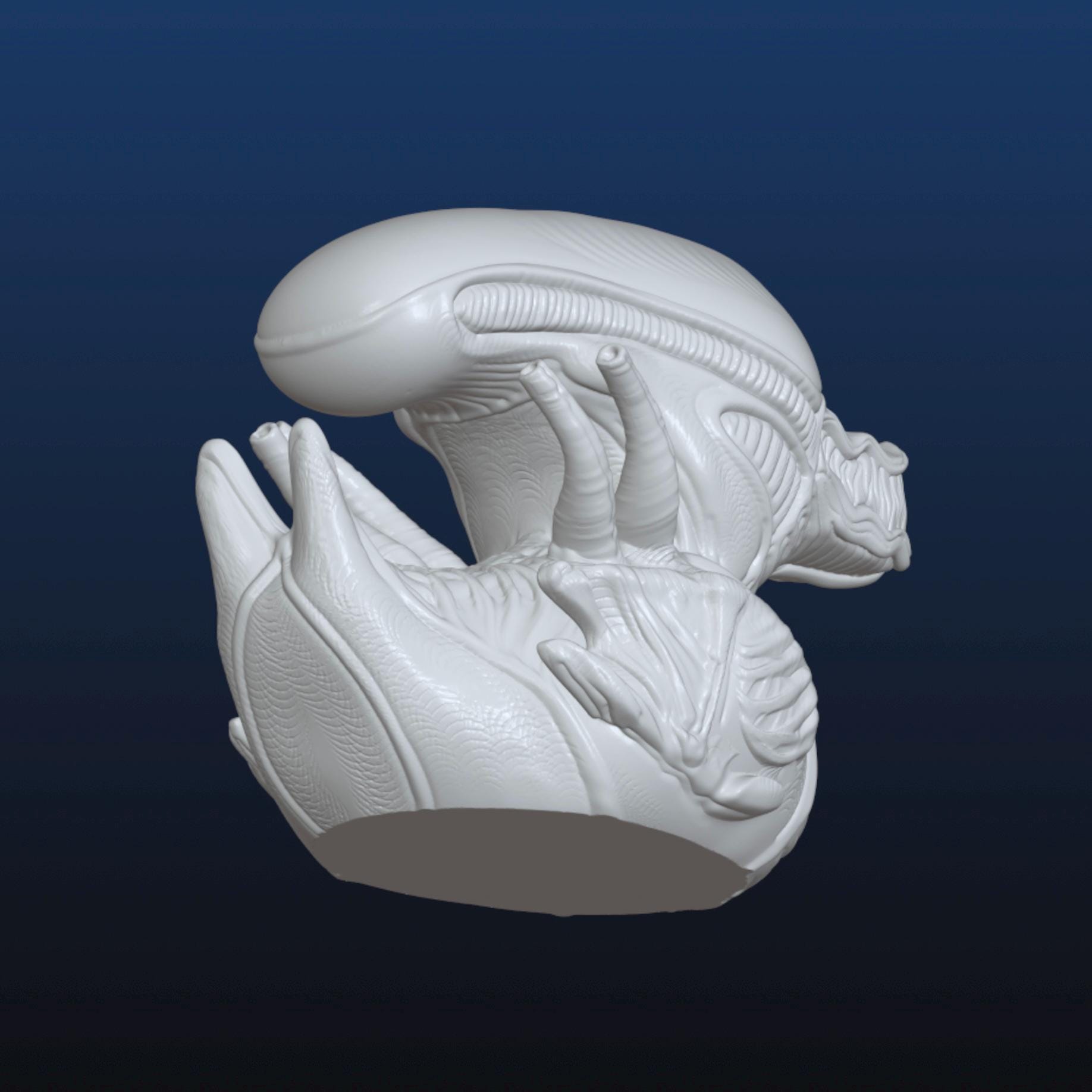 Xenomorph Duck STL, 3D Digital File for 3D Printing, Alien Duck ...