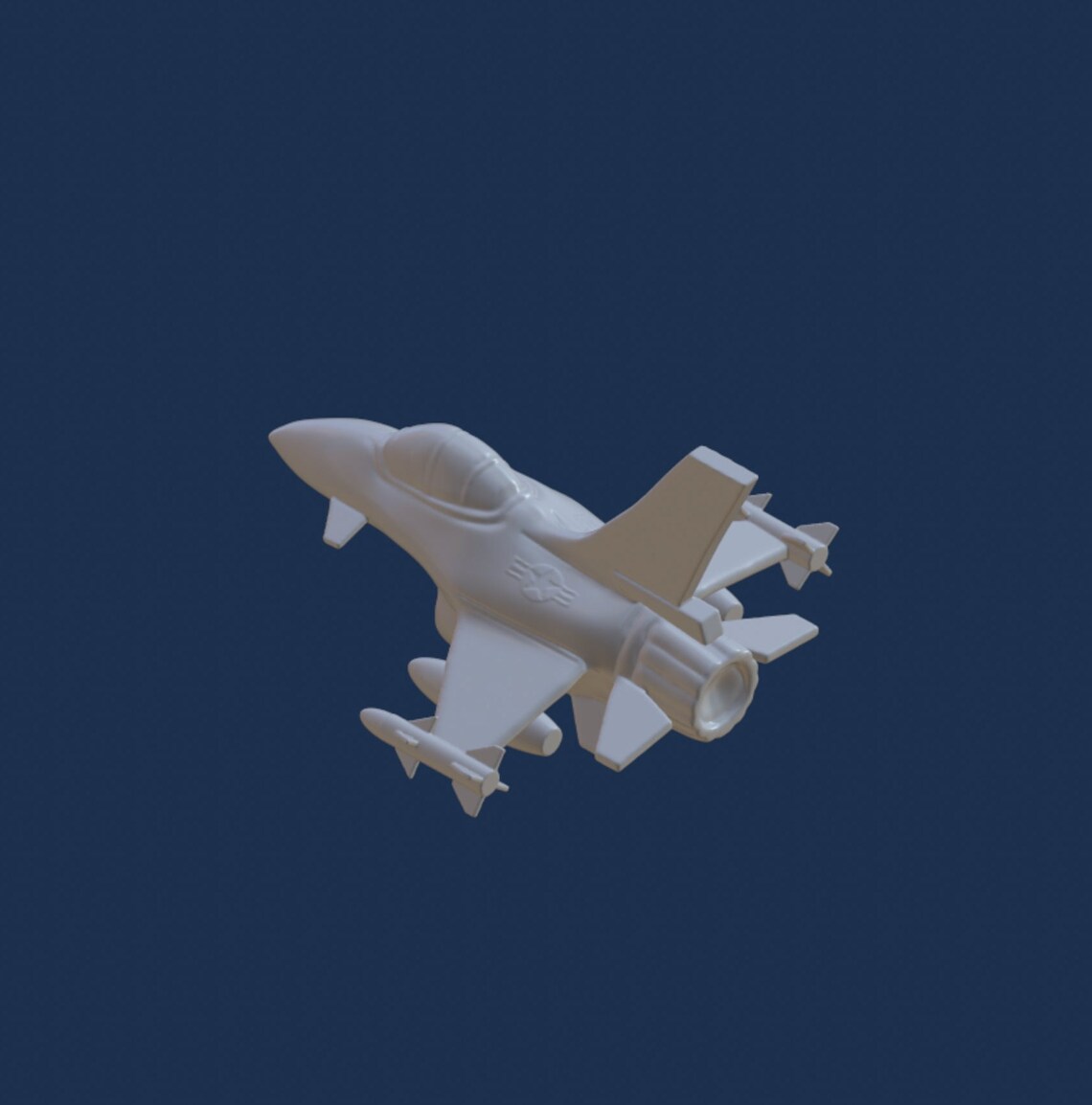 Cartoon Fighter Jet, Airplane STL, 3D STL File for 3D Printer, Original ...