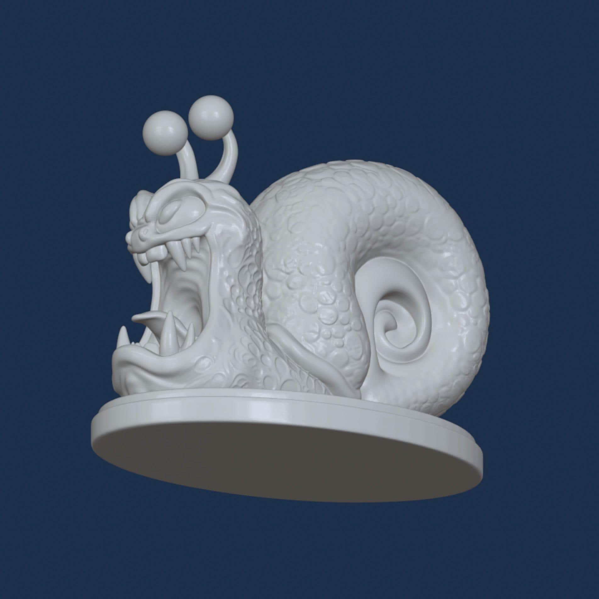 Crazy Snail STL, 3D Digital File for 3D Printing, Snail Fantasy ...