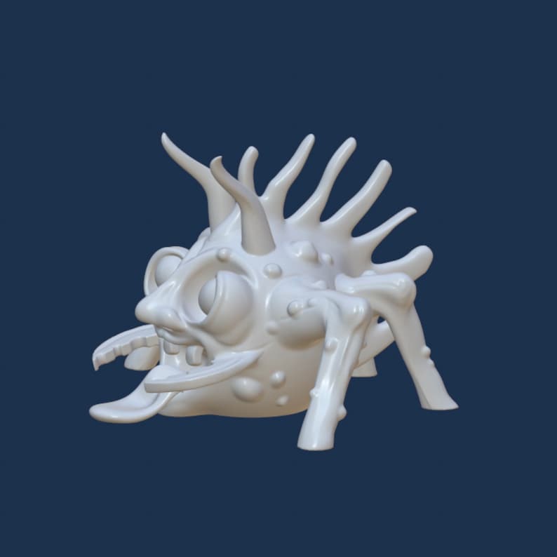 Creature 3D Print File, STL 3D Digital File for 3D Printing, Strange ...