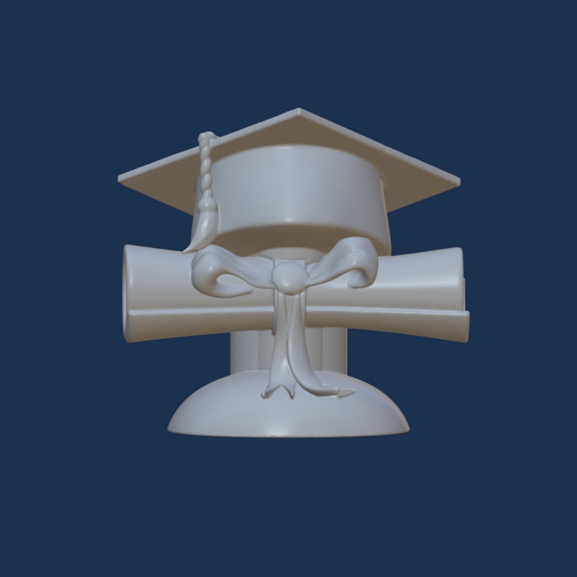 Cap and Diploma 3D Print File, Graduation Theme STL, 3D Digital File ...