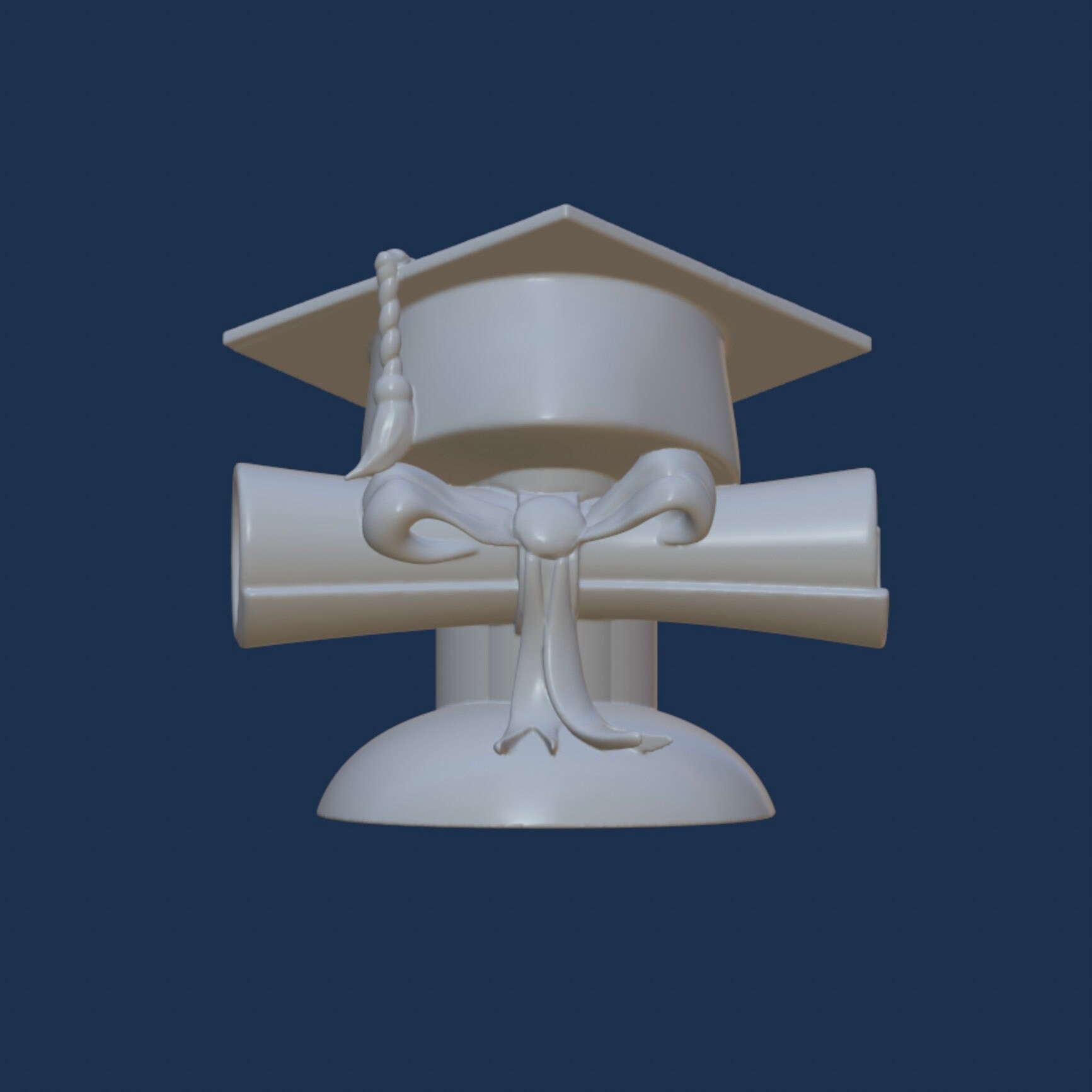 Cap and Diploma 3D Print File, Graduation Theme STL, 3D Digital File ...