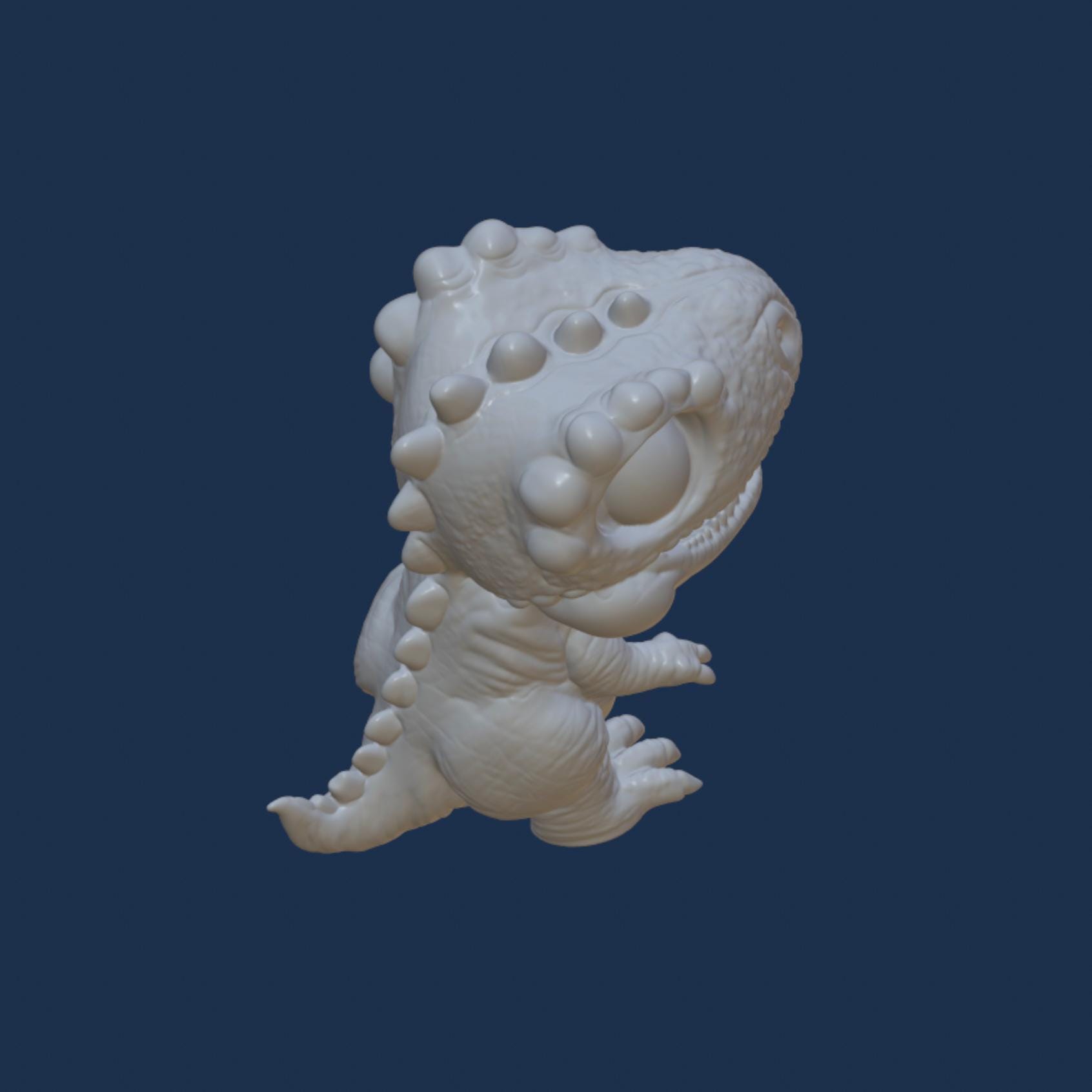Baby T-rex STL, 3D Digital File for 3D Printing, Cute T-rex Dinosaur ...