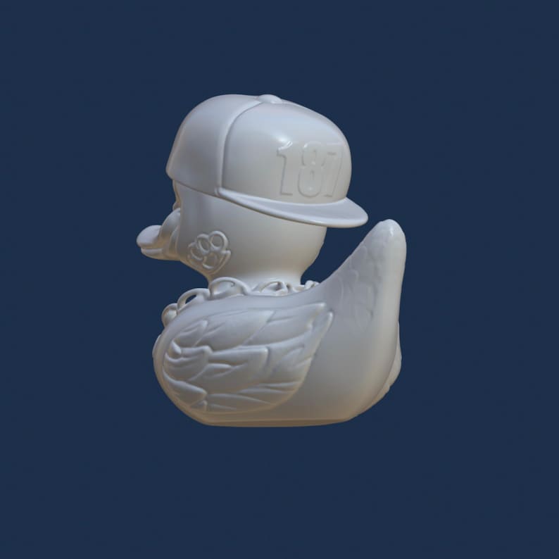 Gangster Duck STL, 3D Digital File for 3D Printer, Rubber Ducky, Duck ...