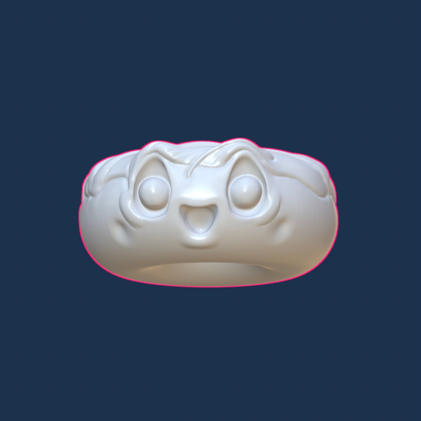 Cartoon Donut, STL File, 3D Digital File for 3D Printing, Cute Donut ...