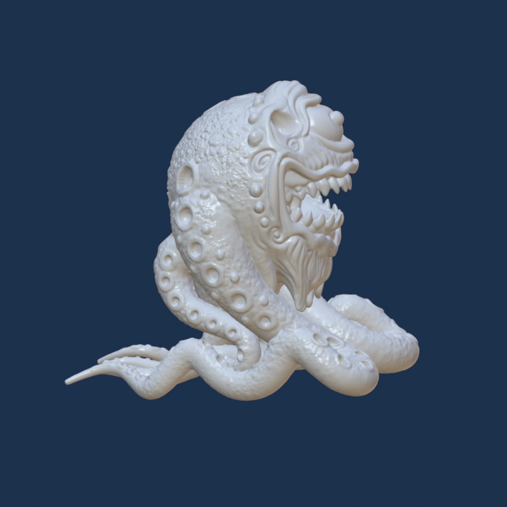 Tentacle Creature, STL File for 3D Printing, Monster, Creature, Horror ...