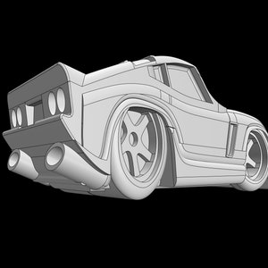 Sports Car, Cartoon Sports Car STL, 3D Asset, 3D Digital File for 3D ...