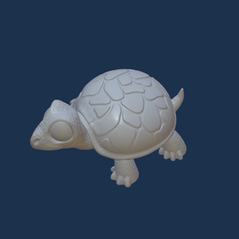Cute Turtle, Cartoon Tortoise, STL File, Digital File for 3D Printing ...