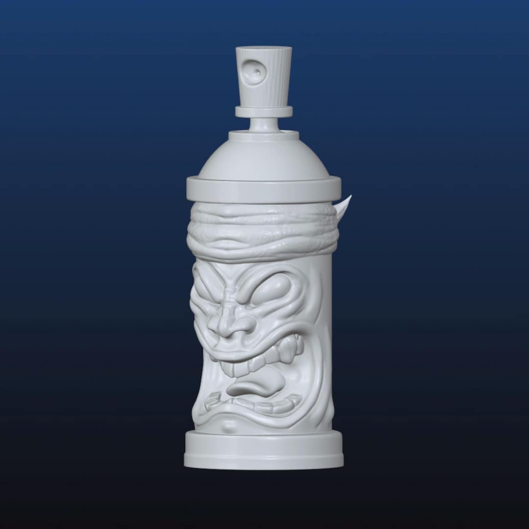Spray Can STL, 3D Digital File for 3D Printing, Spray Can Gangster ...
