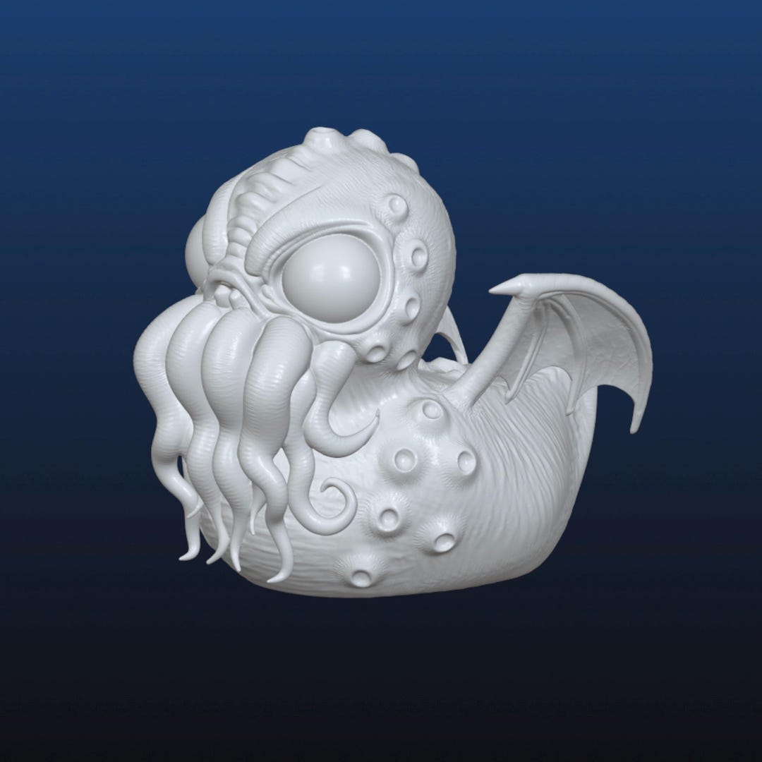 Cthulhu Duck STL, 3D Digital File for 3D Printing, Rubber Ducky ...