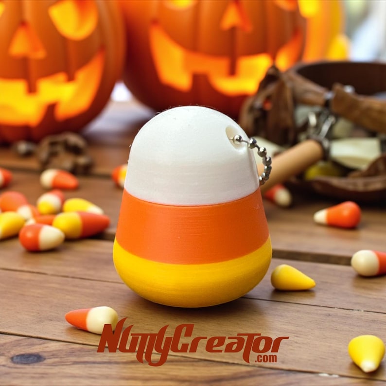 Cute Candy Corn Container Keychain – Secret Compartment Fall Accessory ...