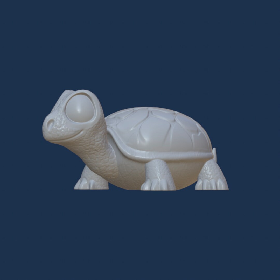 Cute Turtle, Cartoon Tortoise, STL File, Digital File for 3D Printing ...
