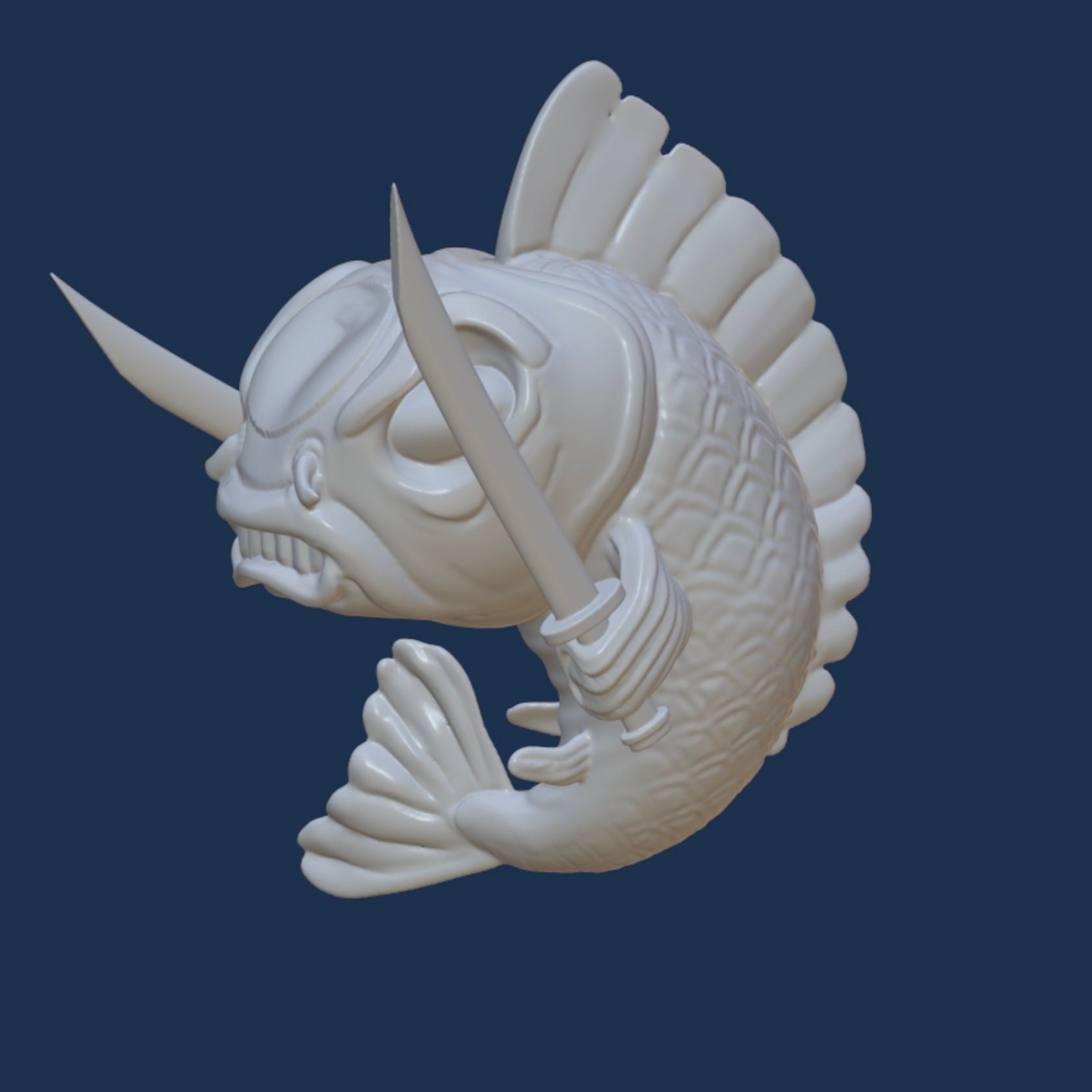 KOI Fish STL File, Koitana 3D Digital Print File, Original Design - Etsy