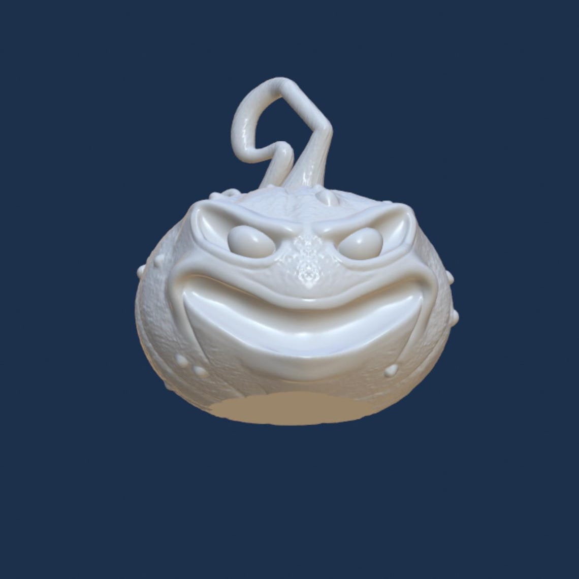 Serious Pumpkin STL, 3D Digital File for 3D Printing, Pumpkin ...