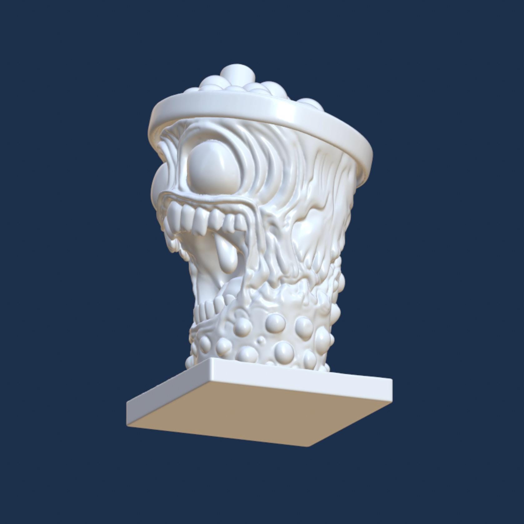 Boba Tea Creature STL, 3D Digital File for 3D Printing, Boba Tea, Boba ...