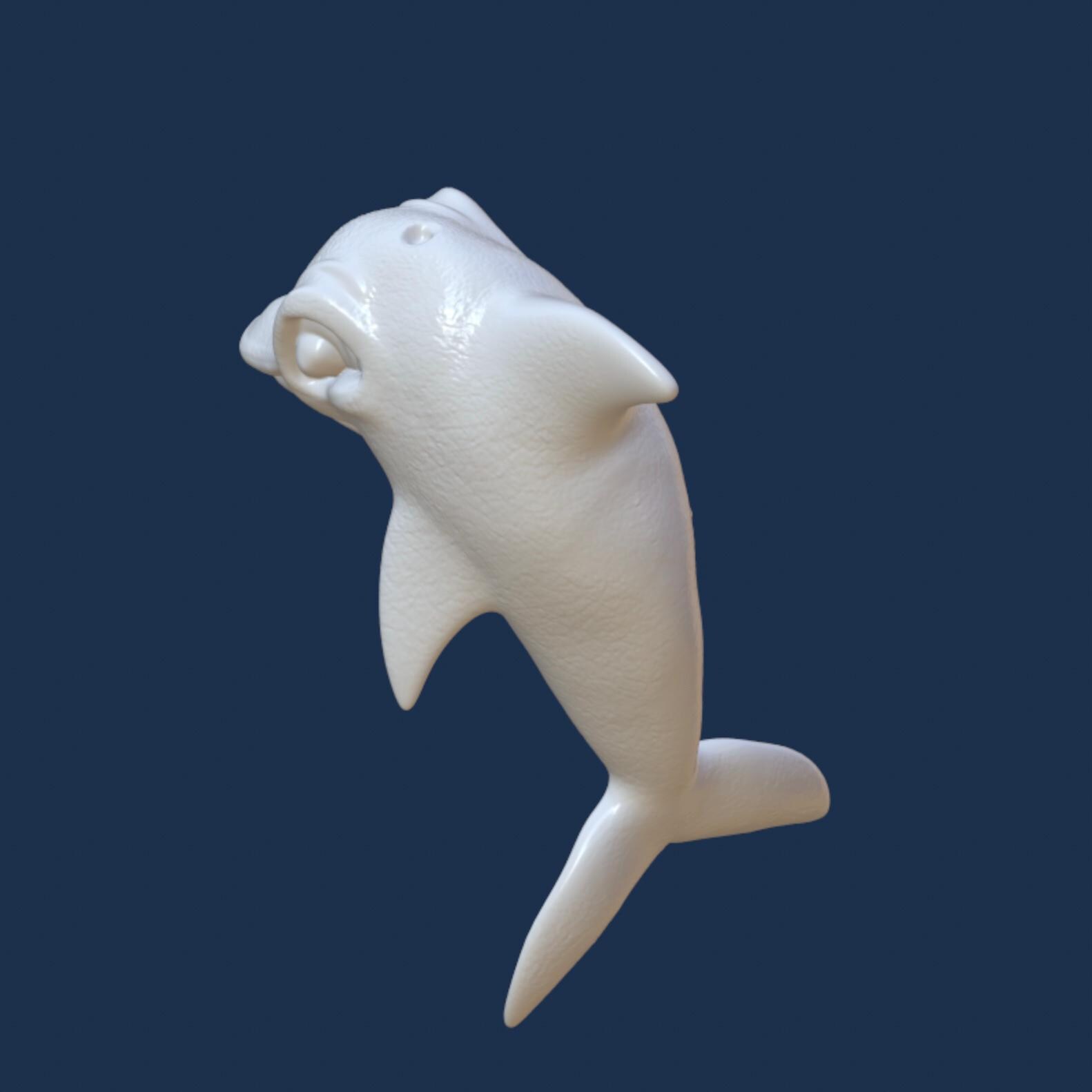 Cute Dolphin STL, 3D Digital File for 3D Printer, Porpoise, Dolphin ...